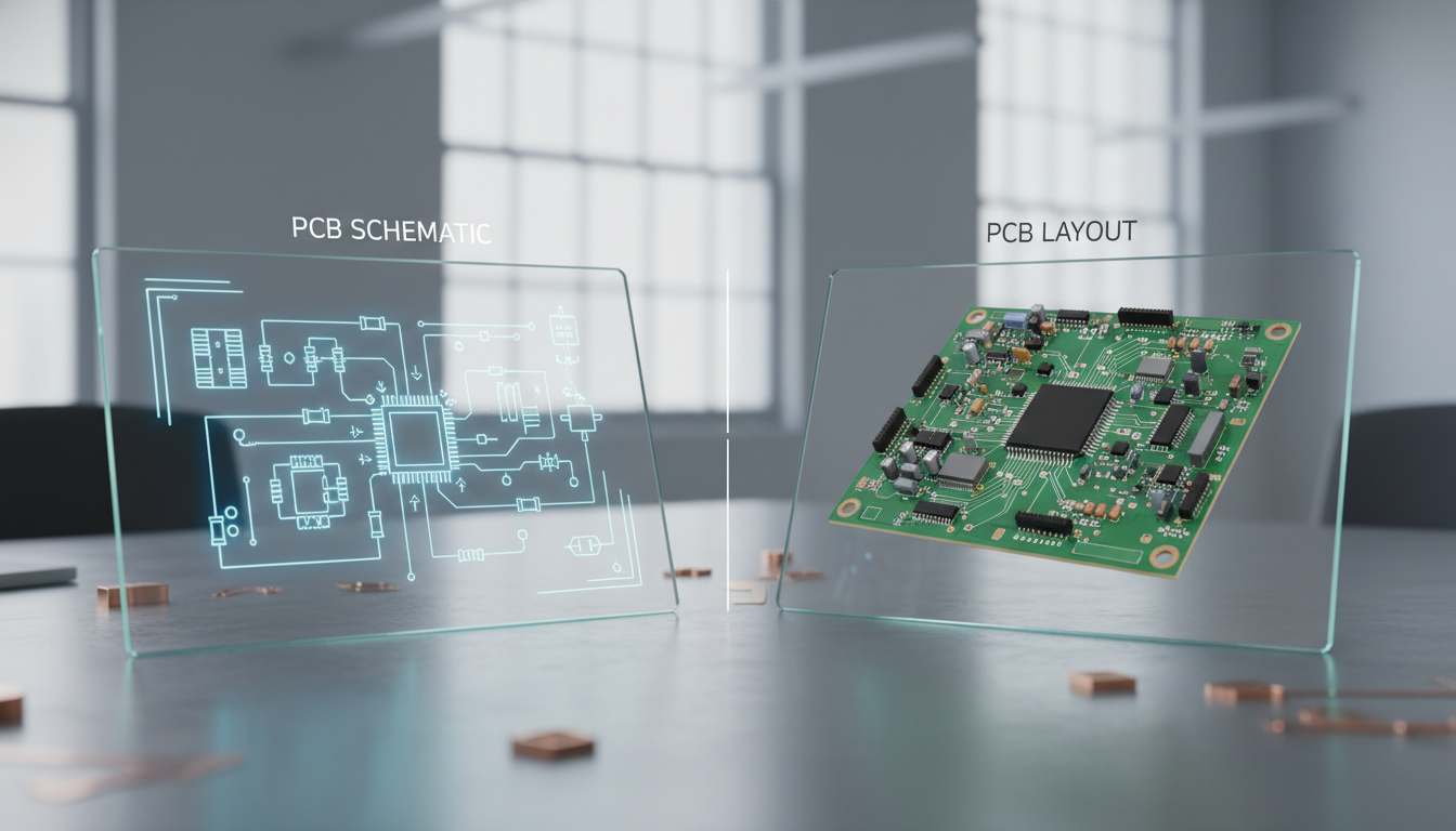 PCB Layout vs PCB Schematic: Key Differences Explained